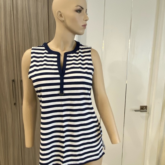 Michael Kors | Tops | New Michael Kors Prussian Blue Basics Blouse ...